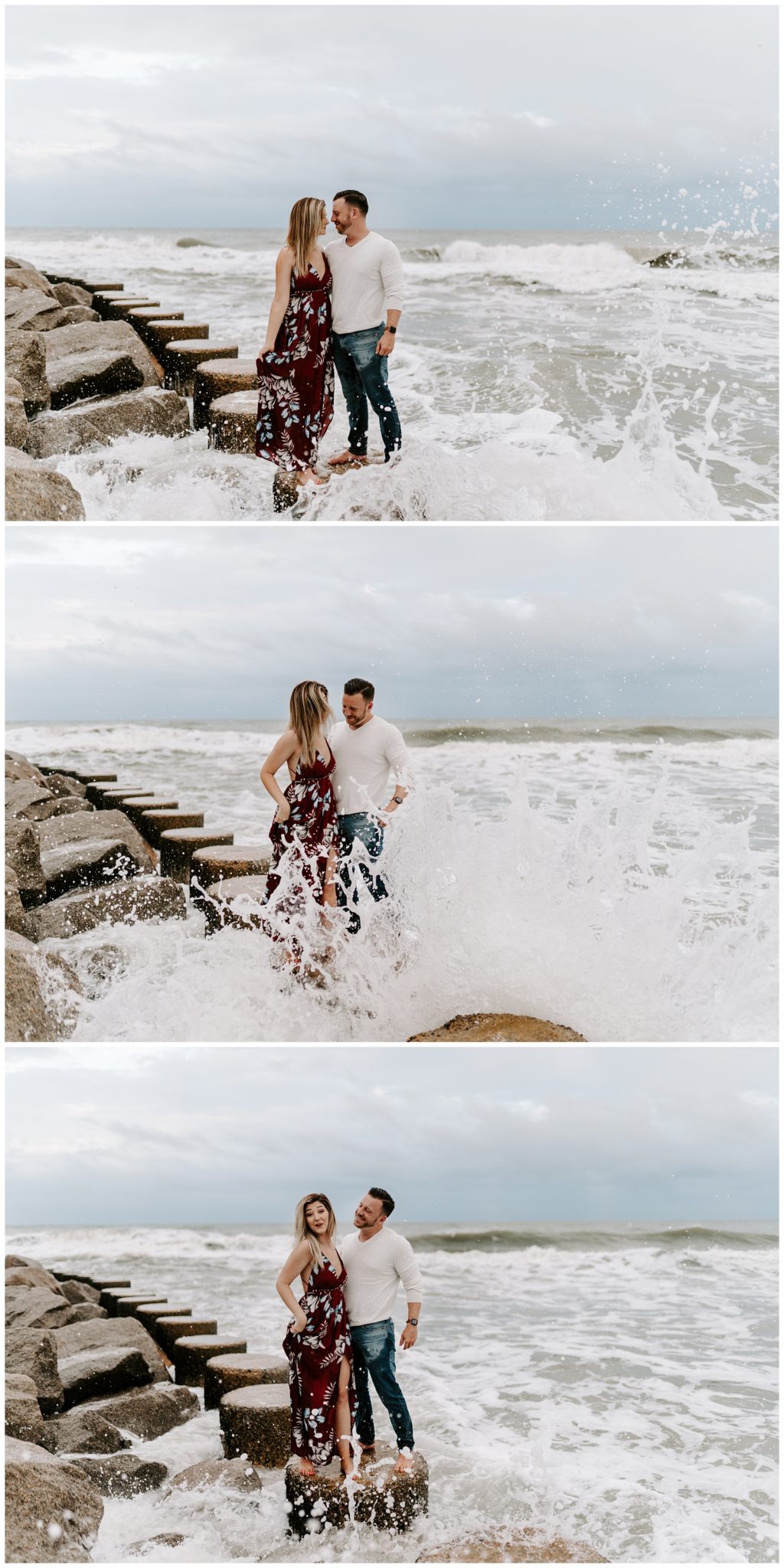 Beach Engagement Session in Wilmington, NC - Romantic & Adventurous