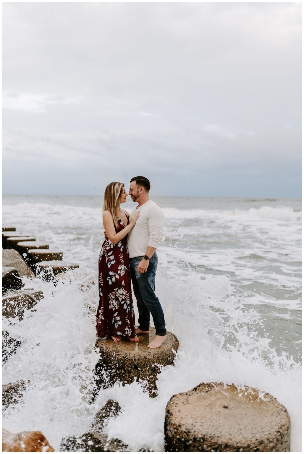Beach Engagement Session in Wilmington, NC - Romantic & Adventurous