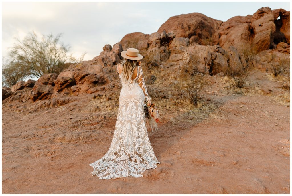Boho Phoenix Bridal Session by Destination Elopement Photographer