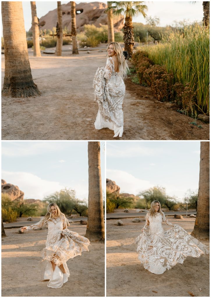 Boho Phoenix Bridal Session by Destination Elopement Photographer