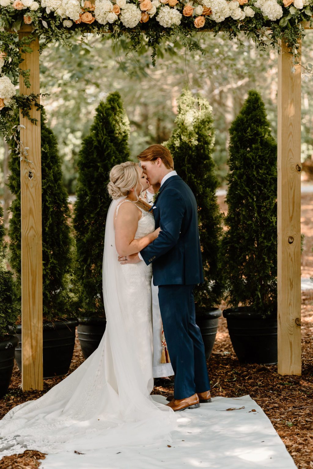 A Romantic Outdoor Wedding Day At Long Acres Barn In North Carolina ...